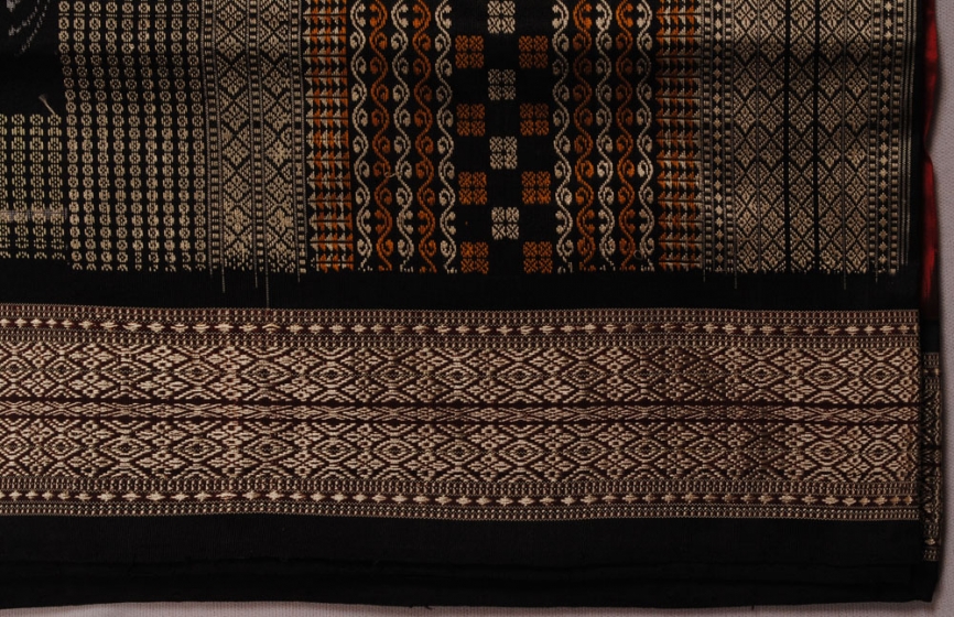 orissa handloom traditional Maroon Body- bomkai and ikat work designer ...