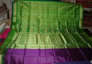 Orissa Handloom Patli Design Bomkai Silk Saree online | Handloom Sarees